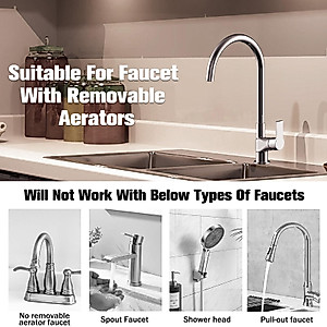 Hsmhose Sink Faucet Quick Connector Faucet to Garden Hose Adapter Dishwasher Washer Snap Coupling Adapter, for Bathroom, kitchen, Garden, Shower Hose, Pet Bathing