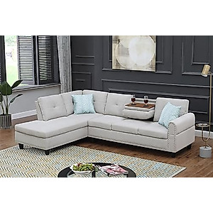 Devion Furniture Stellion Sofas, Light Gray