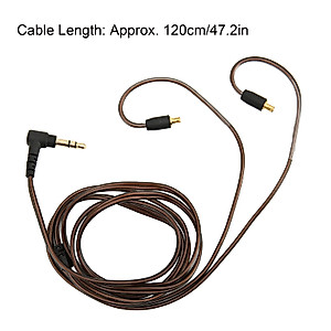 Yoidesu Earphone Upgraded Cable, 3.9ft Replacement Oxygen Free Copper Earbuds Cable 3.5mm Headphone Wire with A2DC Interface for ATH CKS1100 E40 E50 E70 LS200 LS300 LS400 CKR90 CKR100 LS50