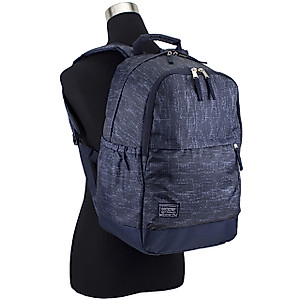 Eastsport Everyday Classic Backpack with Interior Tech Sleeve, Navy Chambray