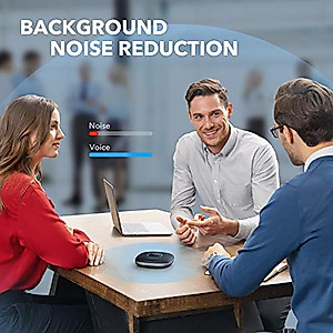 Anker PowerConf Bluetooth Speakerphone, 6 Mics, Enhanced Voice Pickup, 24H Call Time, Bluetooth 5, USB C, Zoom Certified Bluetooth Conference Speaker, Compatible with Leading Platforms For Home Office