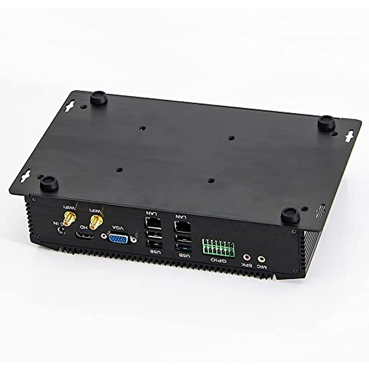 PARTAKER Industrial Computer, Fanless Mini PC, Win-11 or Linux Ubuntu, I3 6006U 6157U, I27, 2 x LAN, GPIO, 6 x COM RS232 422 485, 16G RAM, 256G SSD
