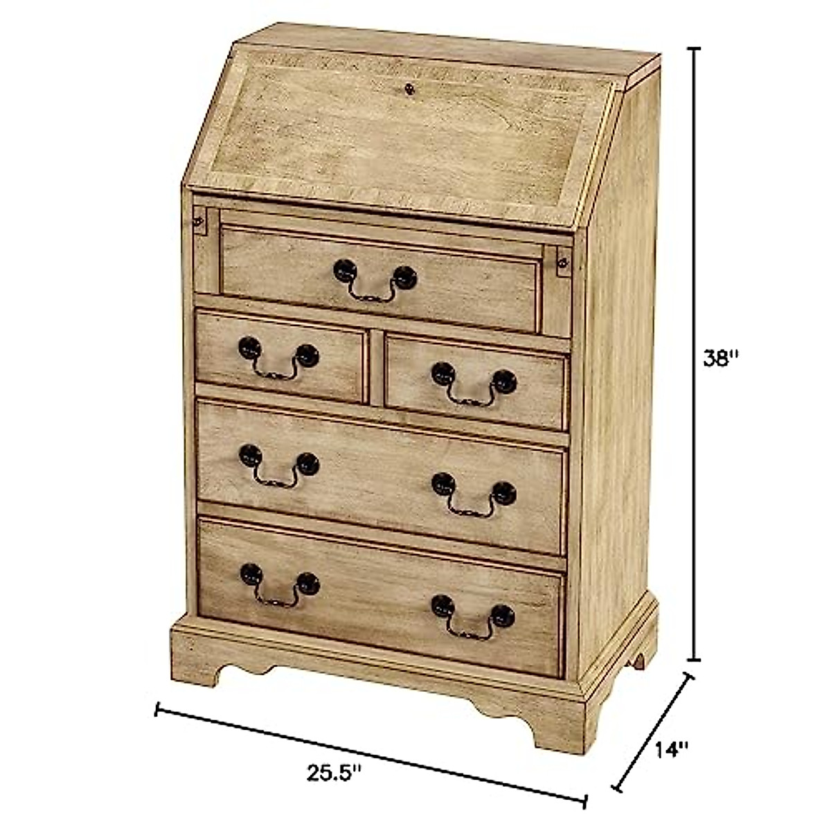 Butler Specialty Company Danforth 5-Drawer Secretary - Beige