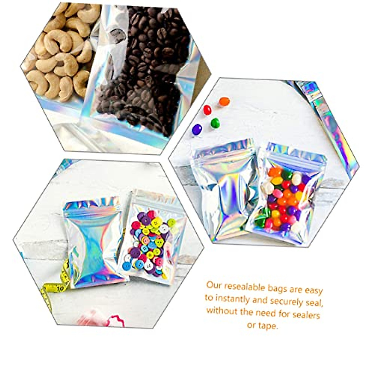 Dime Bag 100pcs Plastic Bag Plastic Bags Plastic Earrings Plastic Sealable Bags Resealable Jewelry Bags Clear Plastic Clear Sealed Bag Jewelry Packing Bags Earring Bags Small Bags