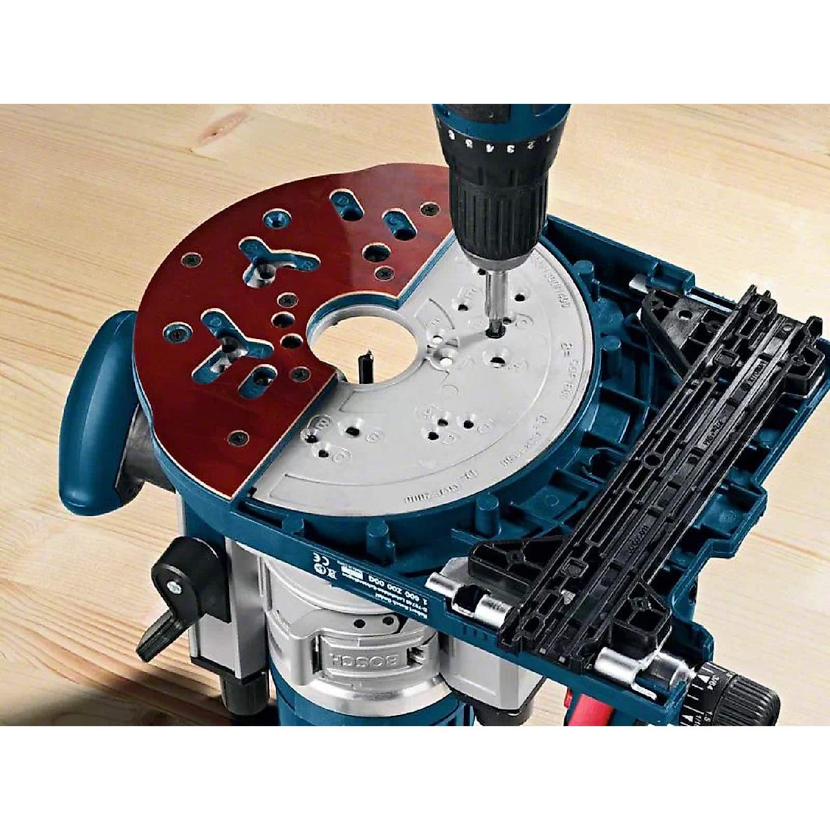 Bosch Professional 1600Z0000G Adapters for The Fsn Ofa Guide Rail, for Use During Guided Routing with Bosch Fsn Guide Rails, Blue