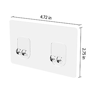 ODesign Transparent Adhesive for Shower Shelf and Bathroom Shelf [4 Pack]