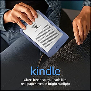 Kindle (2022 release) – The lightest and most compact Kindle, now with a 6” 300 ppi high-resolution display, and 2x the storage - Denim
