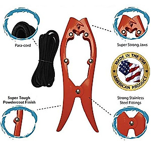 Brush Gripper Securely Anchor Your Kayak, Canoe or Boat in Seconds. The Harder You Pull The Tighter It Grips! - Made in USA