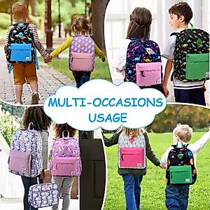 VASCHY Dinosaur Backpack for Boys, Kids Water Resistant Lightweight Backpack for Toddlers Daycare Preschool Blue