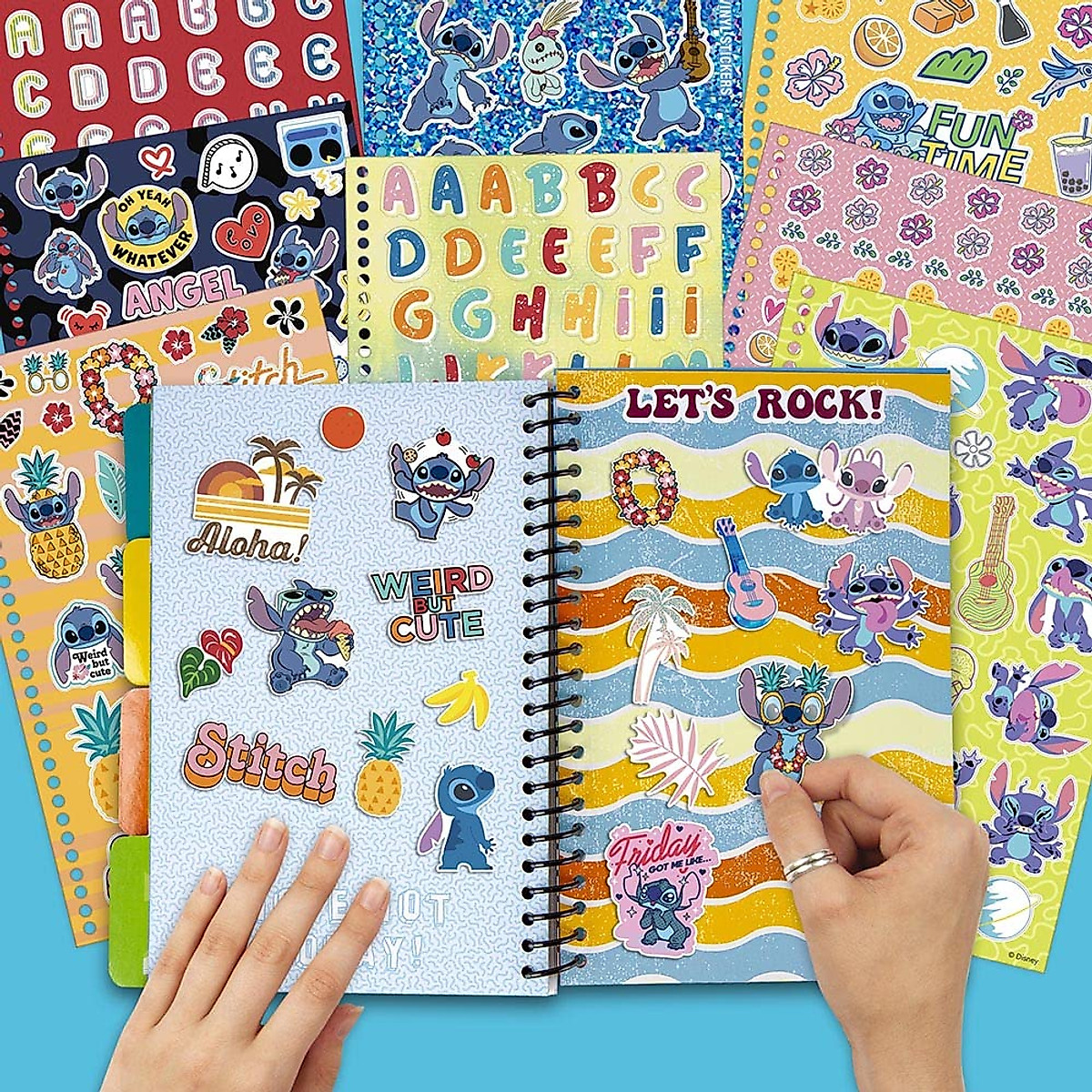 Fashion Angels Disney Stitch Sticker Book, Includes 1,000+ Stickers & Collector Pages, Disney Lilo and Stitch Stickers, Ideal for Accessorizing Kids Notebooks & More