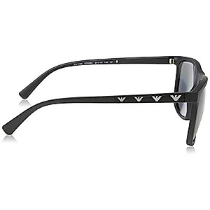 Emporio Armani Sunglasses Black Frame, Grey-Black Lenses, 57MM