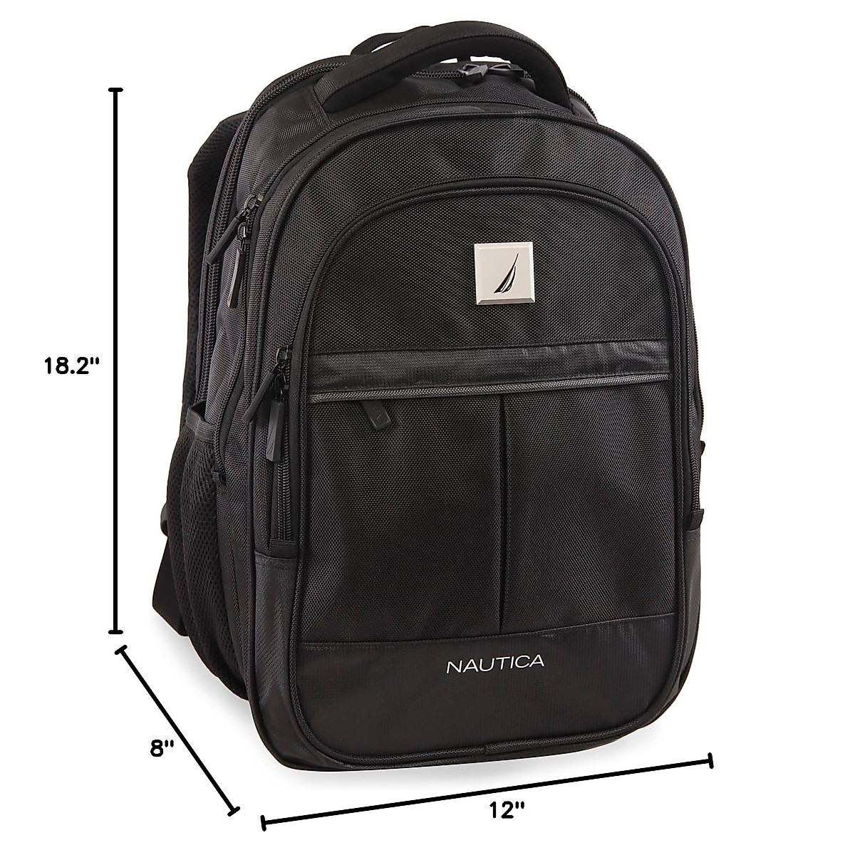 Nautica Backpack, Black, 18"