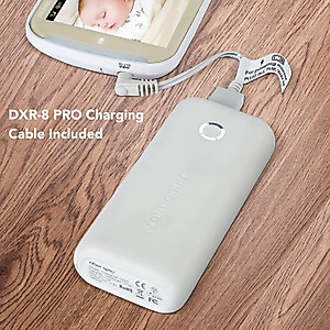 Infant Optics Pro External Battery Pack (Compatible with DXR-8), White