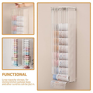 Cabilock Wall-mounted Garbage Bag Box Plastic Trash Bags Professional Garbage Bag Dispenser Garbage Bag Saver Waste Bag Saver Waste Bag Dispenser Shopping Bag Holder Major The Pet