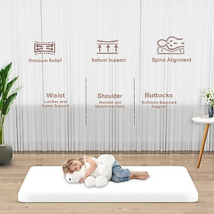LIYIH Twin Mattress, 4 Inch Twin Mattresses, Memory Foam Mattress, Children’s Rooms Mattress, Mattress is Very Comfy,CertiPUR-US Certified【2024 New Version】