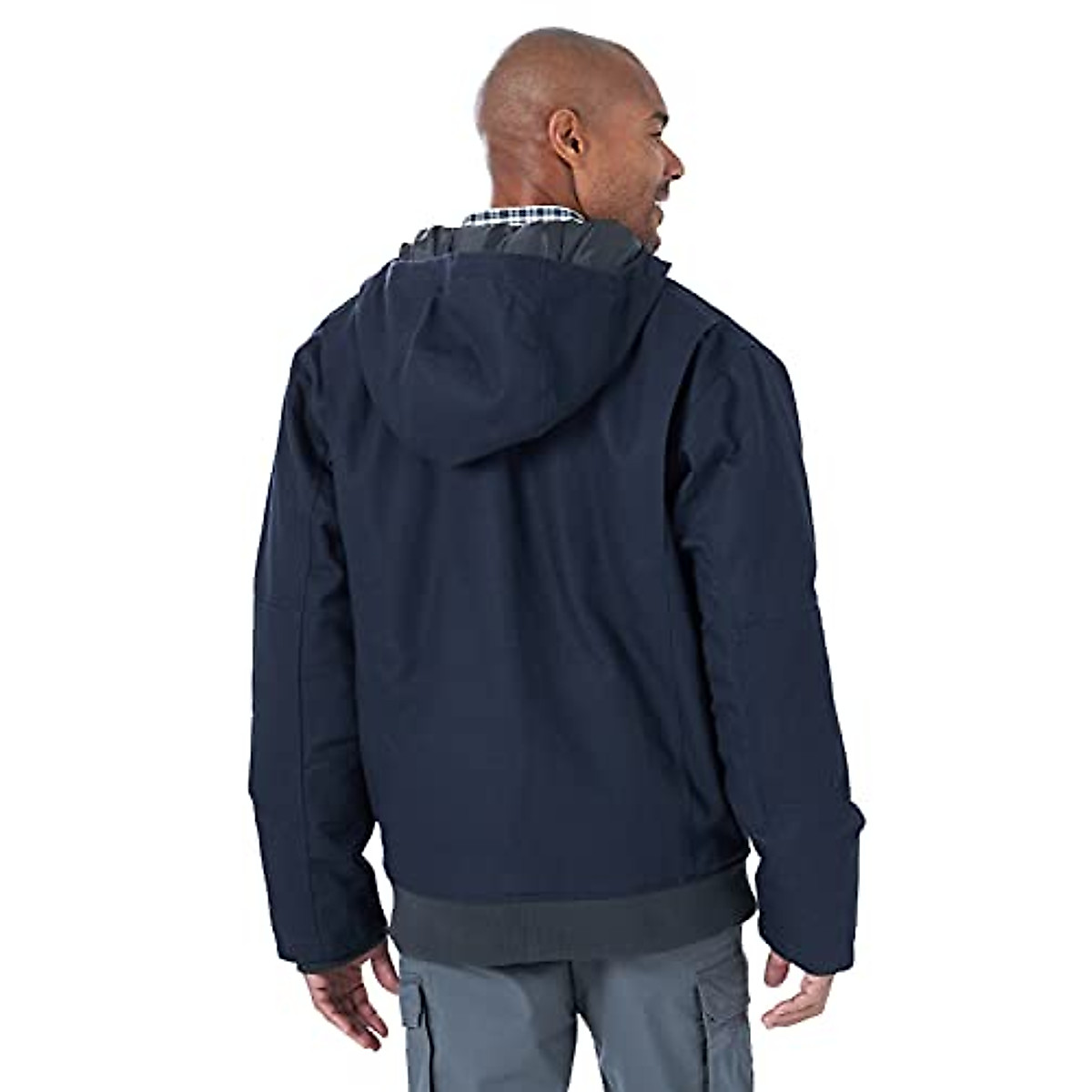 Wrangler Riggs Workwear Men's Tough Layers Canvas Work Jacket, Dark Navy, Medium