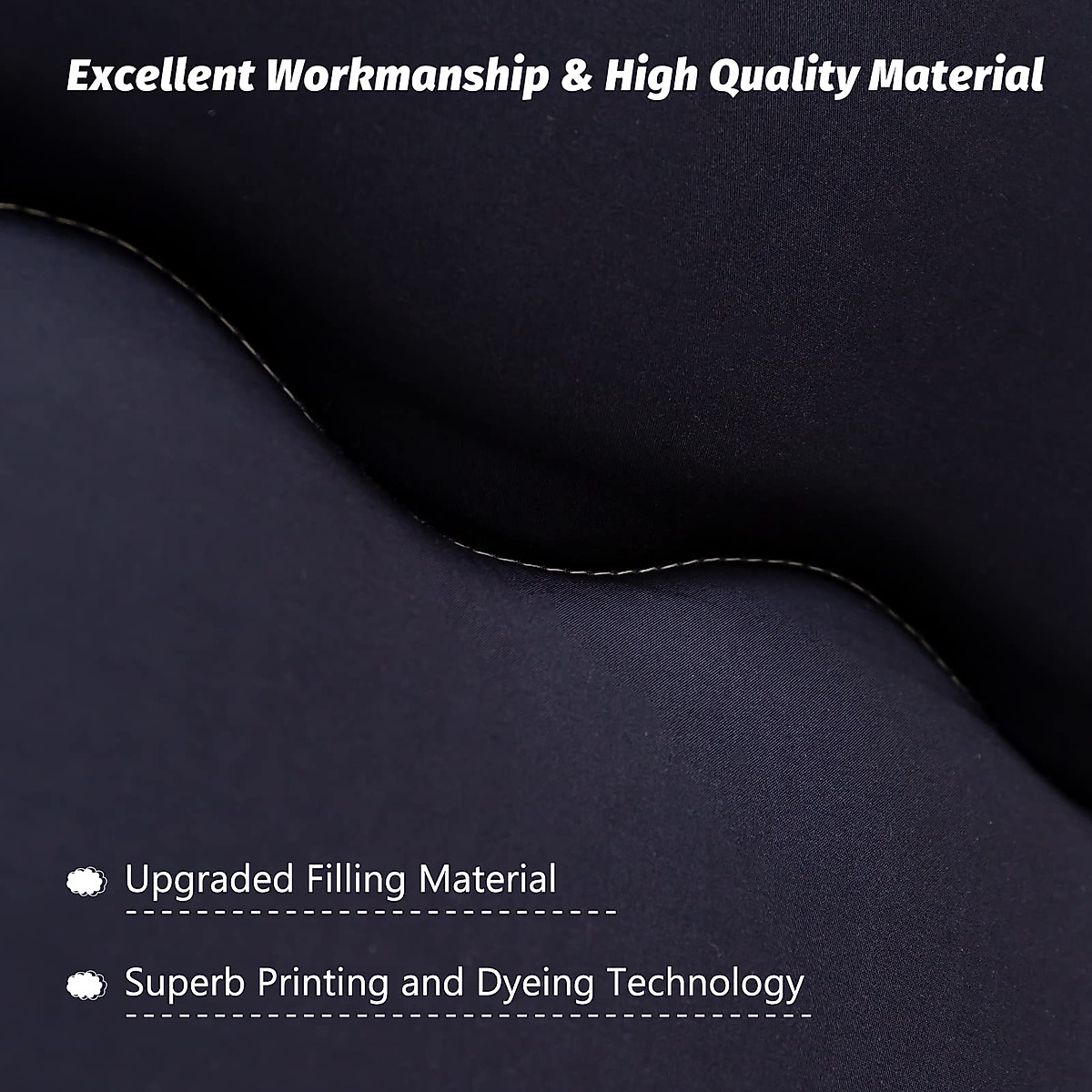 Japanese Floor Mattress Futon Mattress Thicken Sleeping Pad Roll Up Mattress Floor Lounger Bed Camping Mattress Guest Room Mattress Pad, Thick Soft and Comfortable, Black Stripe, Full Size