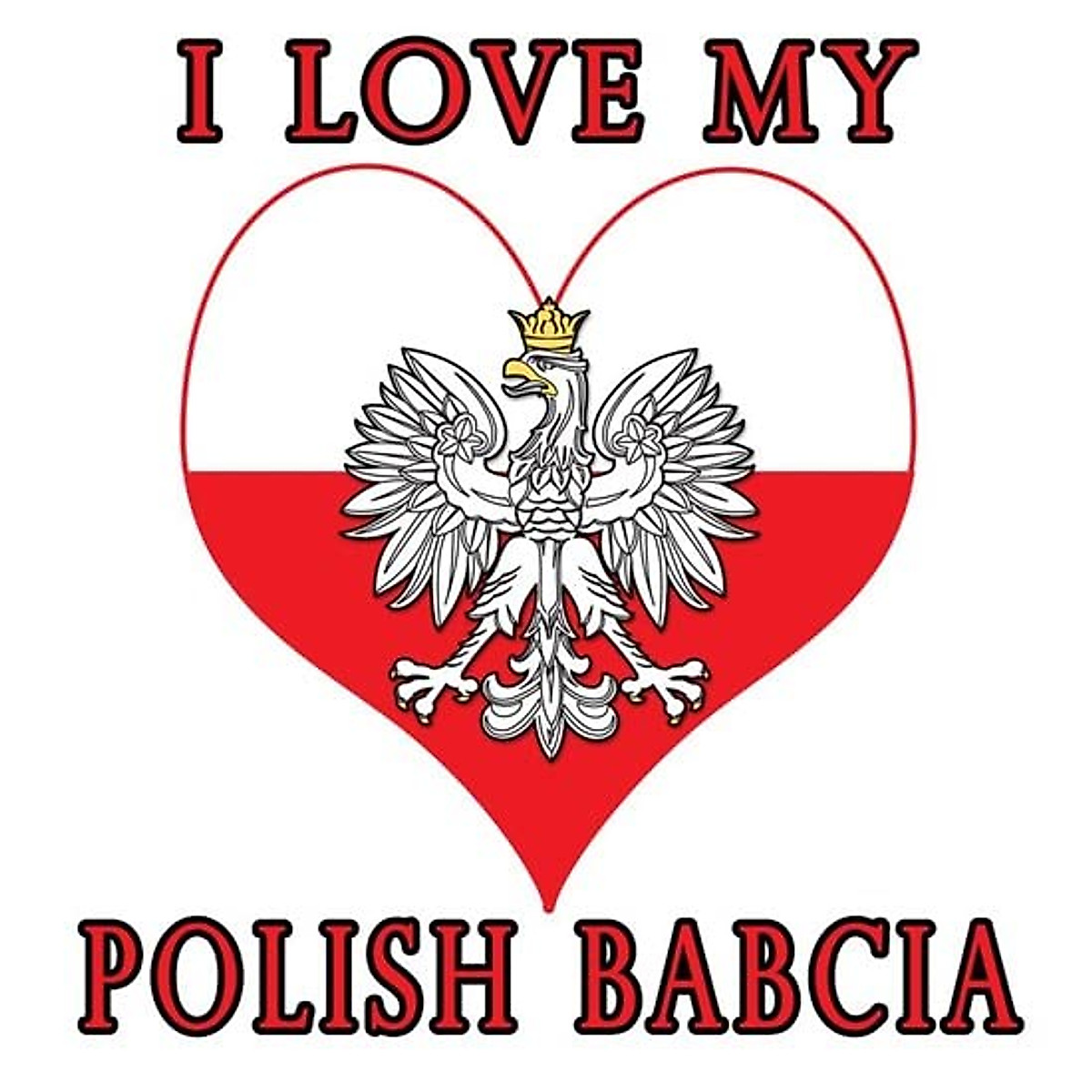 CafePress I Love My Polish Babcia Mug Ceramic Coffee Mug, Tea Cup 11 oz