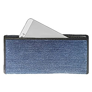 Bijoux De Ja Upcycling Blue Denim Large Capacity Money Flap Roomy Long Wallet Purse Clutch for Women BMW014