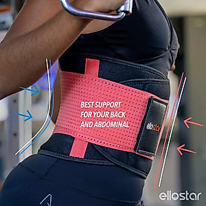 ellostar Women's Waist Trainer: Sweat Band for Belly Fat, Tummy Control, Back Support, Workout Shapewear, Weight Loss Aid Large, Pink