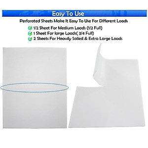 Super Wow Laundry Detergent Sheet - Fresh Scent - No Plastic Jug up to 72 Loads, Liquidless