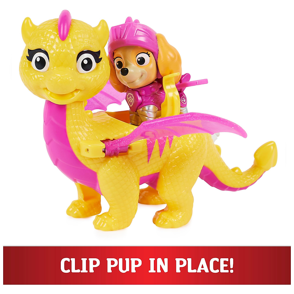 Paw Patrol, Rescue Knights Skye and Dragon Scorch Action Figures Set, Kids Toys for Ages 3 and up