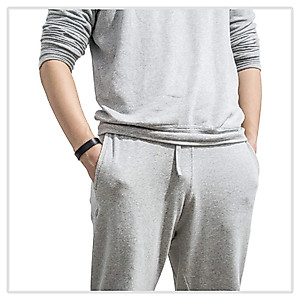 Mgutillart Punk Vintage Alloy Buckle Wristband Leather Cuff Bracelet(Black)