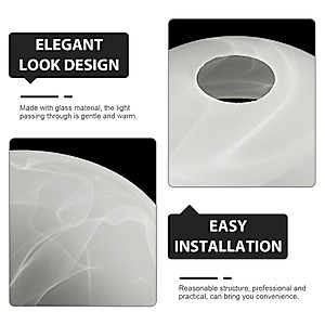 Abaodam 2pcs frosted glass lampshade Chandelier Lamp Shades globe chandelier ceiling lamp shade glass light covers wall LED Pendant Lamp Shade lamp shade white wall lamp shade indoor