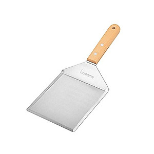Skyflame Stainless Steel Griddle Spatula - Griddle Accessories 6 x 5 in Hamburger Turner Scraper with Cutting Edge, Great for Pancake Flipper, BBQ Grill and Flat Top Griddle (1)