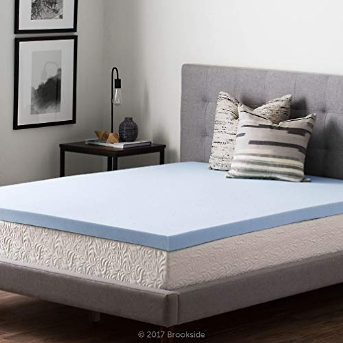 Brookside 2.5 Inch Gel Infused Memory Foam Mattress Topper-Queen