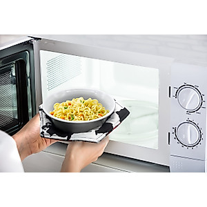 Cow Print Kitchen Microwave Bowl Holders 2 Pack for Hot Food Set of Bowl Potholders Soup Bowl Cozy Bowl Hot Pads Hot Bowl Holder Multipurpose Hot Heat Proof Plate Holder Pot Holders for Bowls