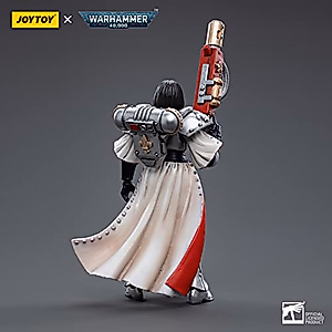 JoyToy 1/18 Warhammer 40,000 Action Figure Adepta Sororitas Battle Sisters Order of The Argent Shroud Irmengard Model