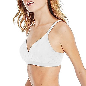 Hanes Wireless Bra, Seamless Bra with Full Coverage, Comfort Flex Wirefree, Perfect Coverage (Smart Sizes XS to 3XL)