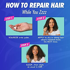 Batiste Overnight Deep Conditioning Leave-In Hair Mask, Repair Hair, Hair Conditioner Nourish Dry Hair Overnight, Infused with vitamin E for Enhancing Haircare, 4.3oz.