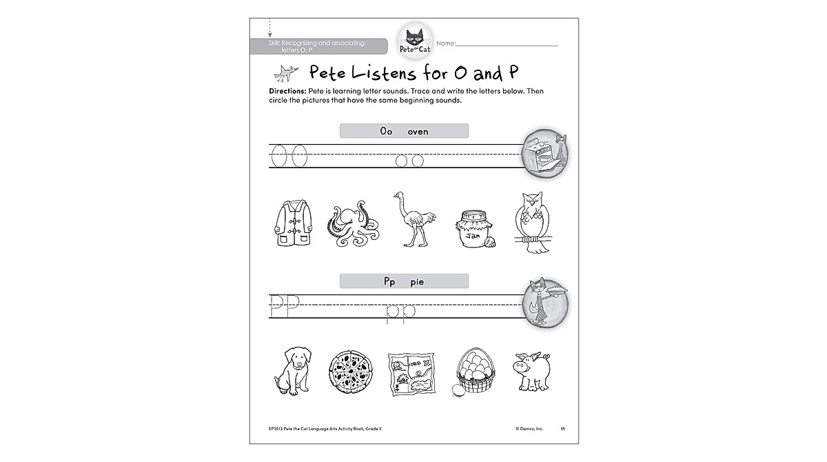 Pete The Cat Language Arts Workbook for Early Learners