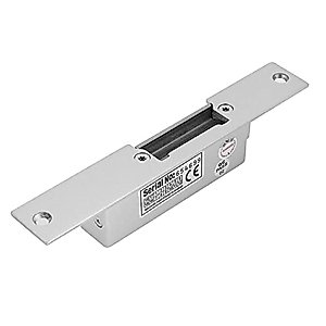 Electric Strike Door Lock, Standard Heavy Duty Electric Strike Lock for North American Door 500kg Holding Force for Wooden Metal PVC Doors(NO Cathode Lock)