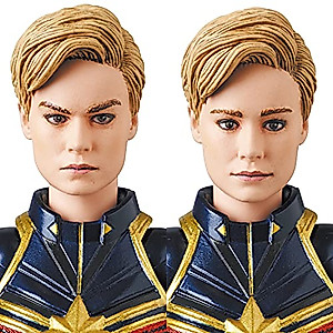 MAFEX No. 163 Captain Marvel Endgame Version, Total Height Approx. 5.9 inches (150 mm), Painted Action Figure