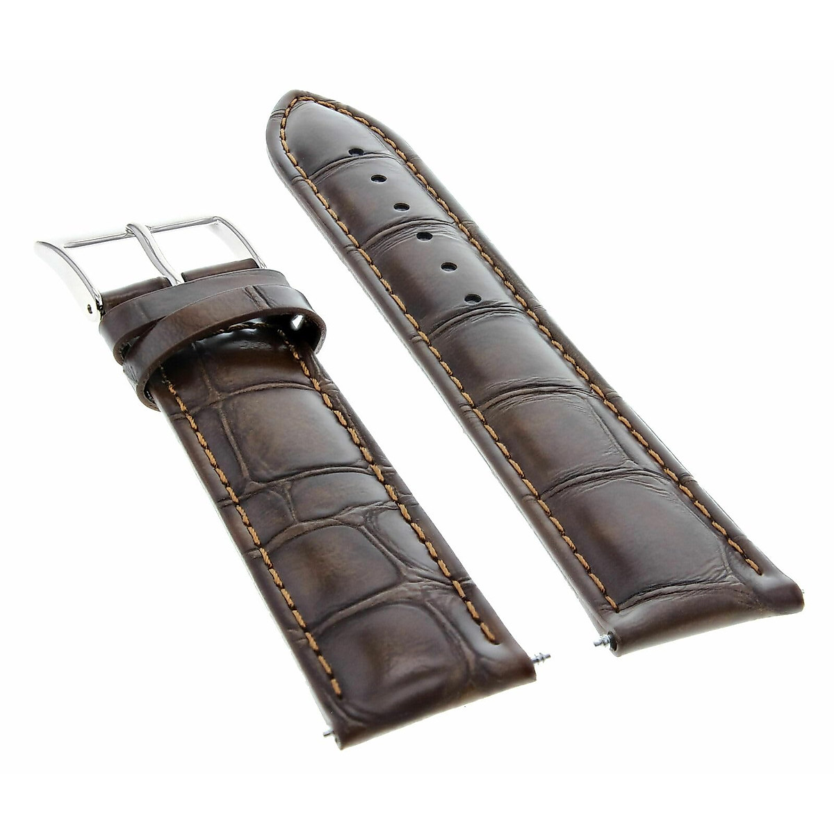 Ewatchparts 17-24MM GENUINE LEATHER STRAP WATCH BAND FOR IWC PILOT PORTUGUESE