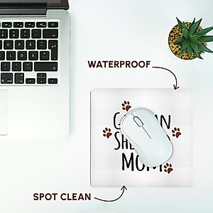 3dRose 8 x 8 x 0.25 Inches Mouse Pad, German Shepherd Dog Mom (mp_154123_1)