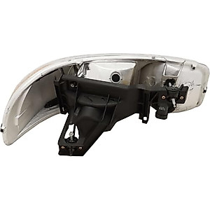 OIICMPX Headlight Driver Side Clear Lens Headlamp W/Bulb for GMC for Yukon for Sierra 3500/2500HD/1500HD/1500 Classic for Sierra 3500/2500HD/2500/1500HD/1500 for Yukon XL 2500/1500