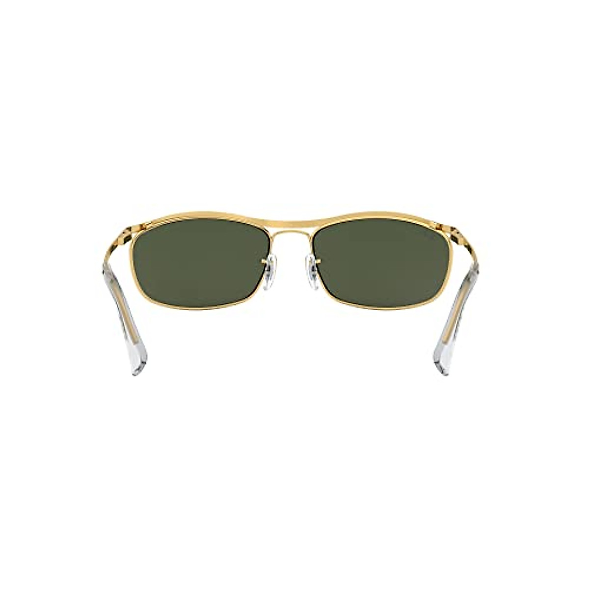 Ray-Ban RB3119 Olympian Rectangular Sunglasses, Gold/G-15 Green, 62 mm