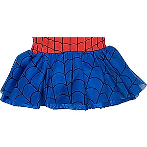 Marvel Spider-Man Toddler Girls Tulle Cosplay Dress Leggings and Headband 3 Piece 5T