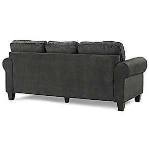 Homelegance Cornelia 86" Fabric Sofa, Dark Gray