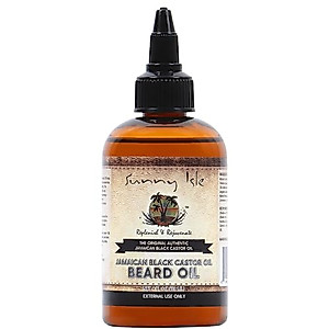 Sunny Isle Jamaican Black Castor Oil Beard Oil, 4 Fl Oz
