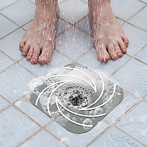 Sekonow 4pcs Shower Drain Hair Catcher Tub Stopper, Shower Drain Cover Hair Trap to Catch Hair Universal Bathtub Plug for Bathroom Kitchen Laundry