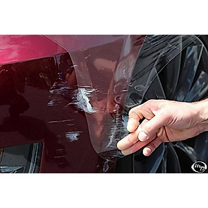 VViViD Clear Paint Protection Bulk Vinyl Wrap Film 12 Inches x 120 Inches Including 3M Squeegee and Black Felt Applicator