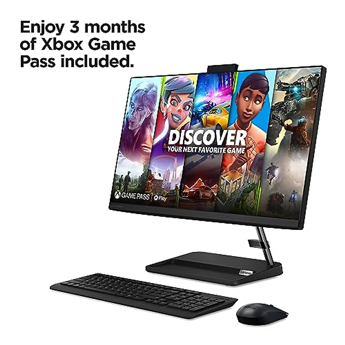 Lenovo IdeaCentre AIO 3 - (2023) - All in One Desktop Computer - 23.8" FHD - 720p HD Built in Camera - Windows 11-16GB Memory - 256GB Storage - AMD Ryzen 3 7330U - Mouse & Keyboard Included