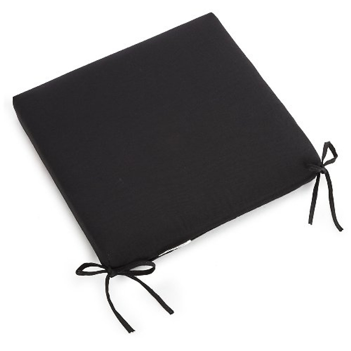 Blazing Needles Indoor Twill Chair Cushion, 4 Count (Pack of 1), Black