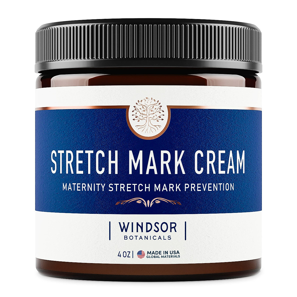 Pregnancy Stretch Mark Prevention Cream - Moisturizing Belly Stretch Mark Cream Remover Rich in High-Potency Cocoa, Aloe, Shea Butter - Hypoallergenic Nourishing Pregnancy Must Have Skin Care - 4oz