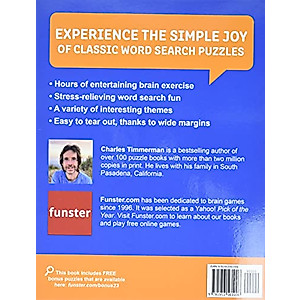 Funster 500+ Word Search Puzzles for Adults: Word Search Book for Adults with a Huge Supply of Puzzles
